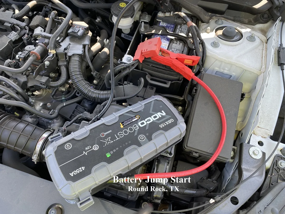 Battery Jump Start Round Rock TX | 24 Hour Service